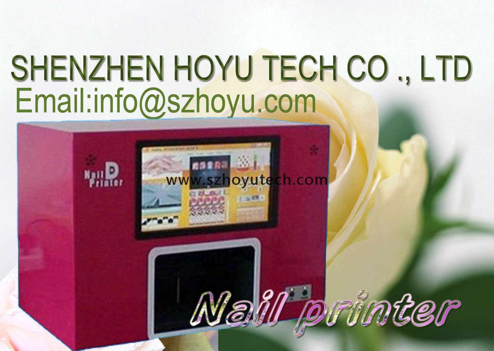 Digital nail art printer/ printer for nail/ printer for flowers - 华宇科技